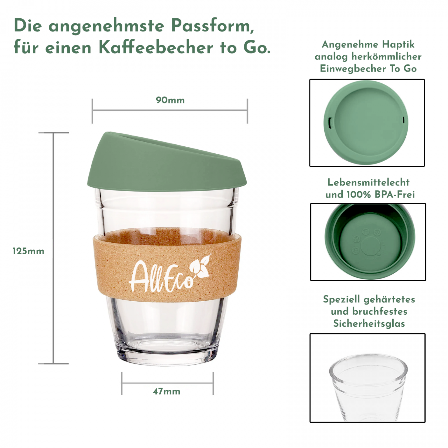 Kaffeebecher To Go Glas
